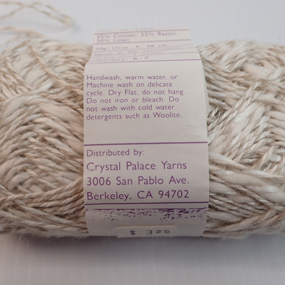 Crystal Palace Yarns City Linen 618 X 6 Full Skeins Cotton/Rayon/Linen ...