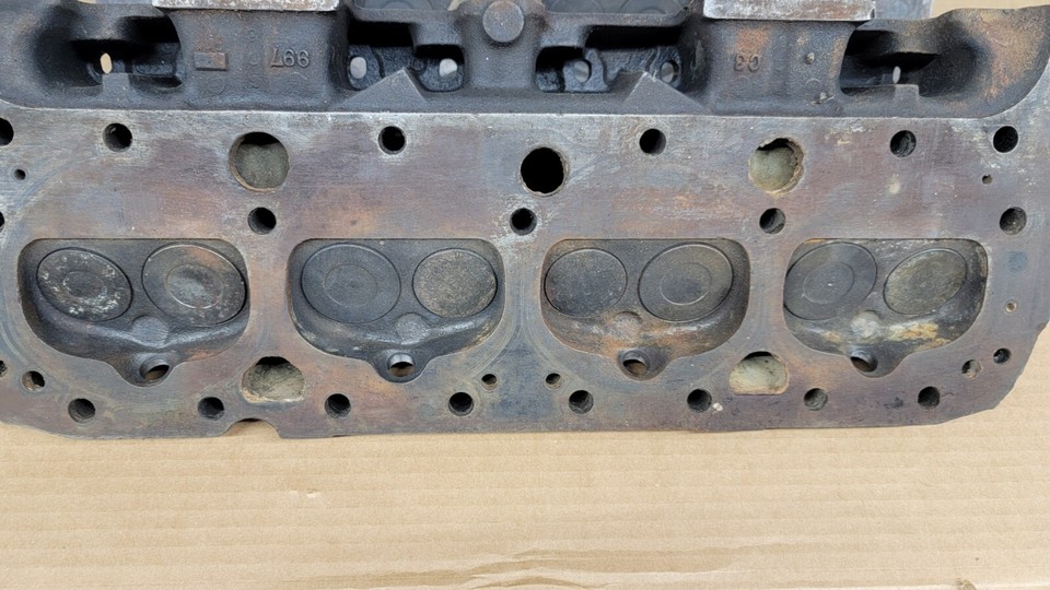 57 1957 Chevy Corvette 2X4 Dual Four Cylinder Heads 3740997 B-18-7 B-19 ...