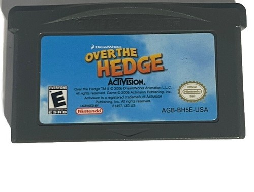 Over the Hedge Nintendo Game Boy Advance GBA 2006 AUTHENTIC TESTED ...