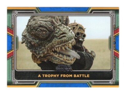2022 TOPPS STAR WARS BOOK OF BOBA FETT BLUE PARALLEL 21 A TROPHY FROM ...