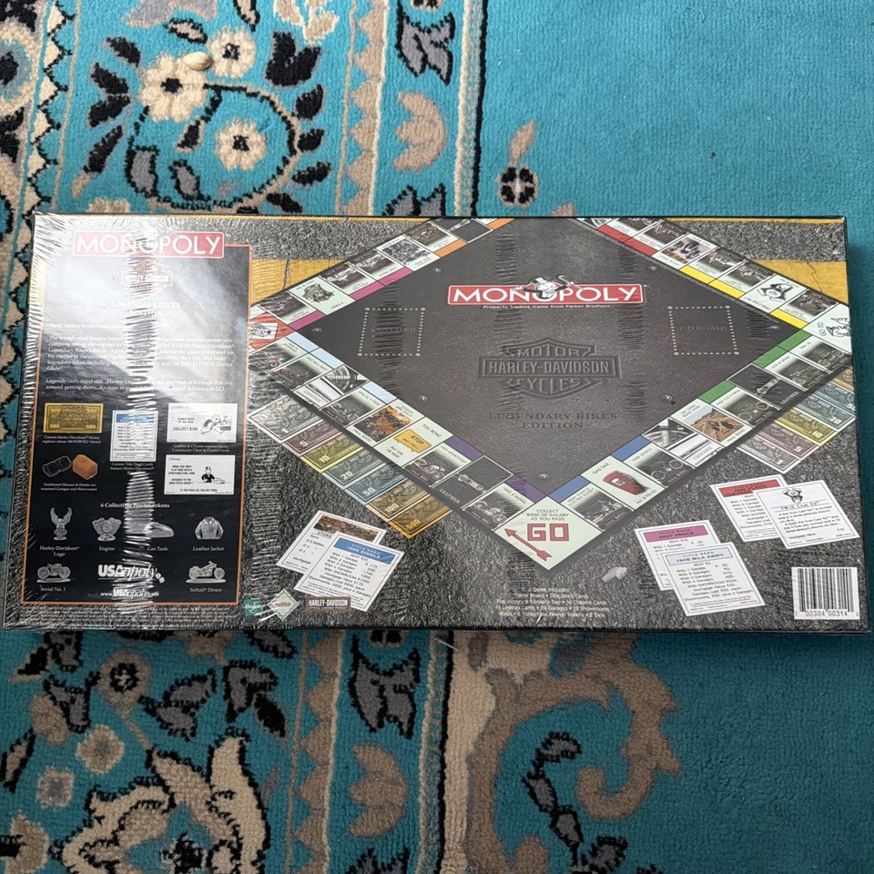 Harley Davidson Legendary Bikes Edition Monopoly Board Game 2007 ...
