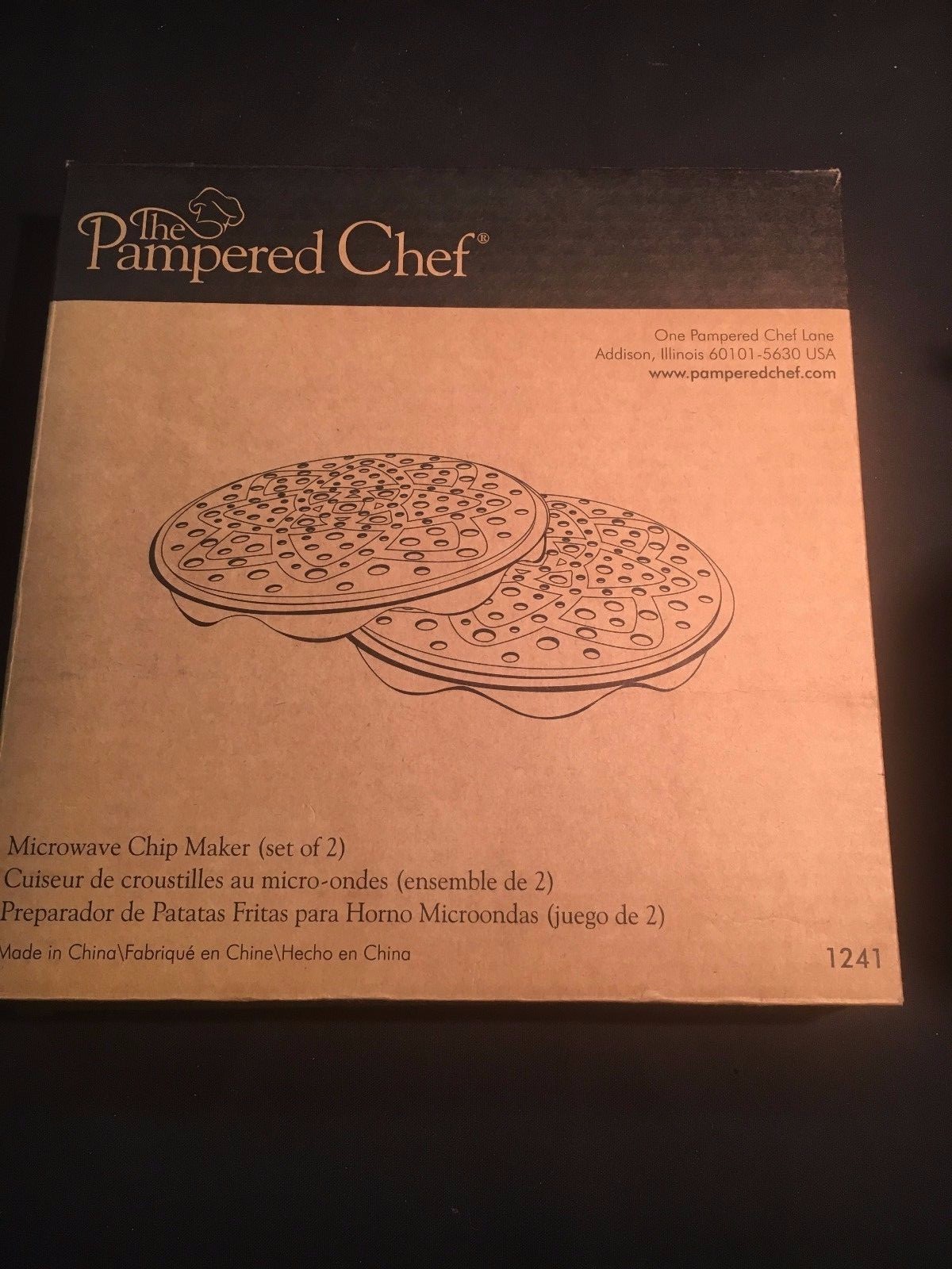Pampered Chef Microwave Chip Maker #1241 - Set of 2 | eBay