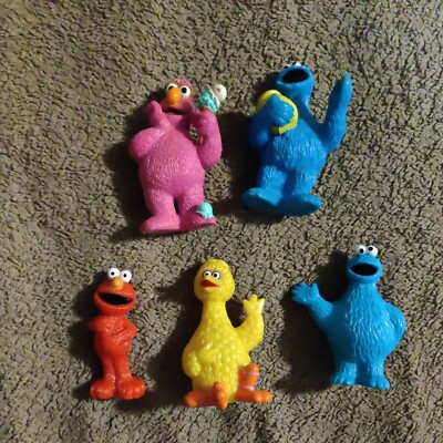 Vtg. 1980's Muppets,INC Sesame Street Cookie Monster *RARE Telly PVC ...