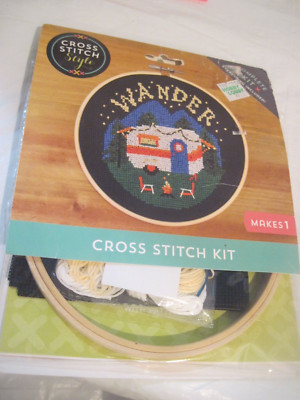 Cross Stitch Style "Wander" Counted Cross Stitch Kit 6" new in package ...