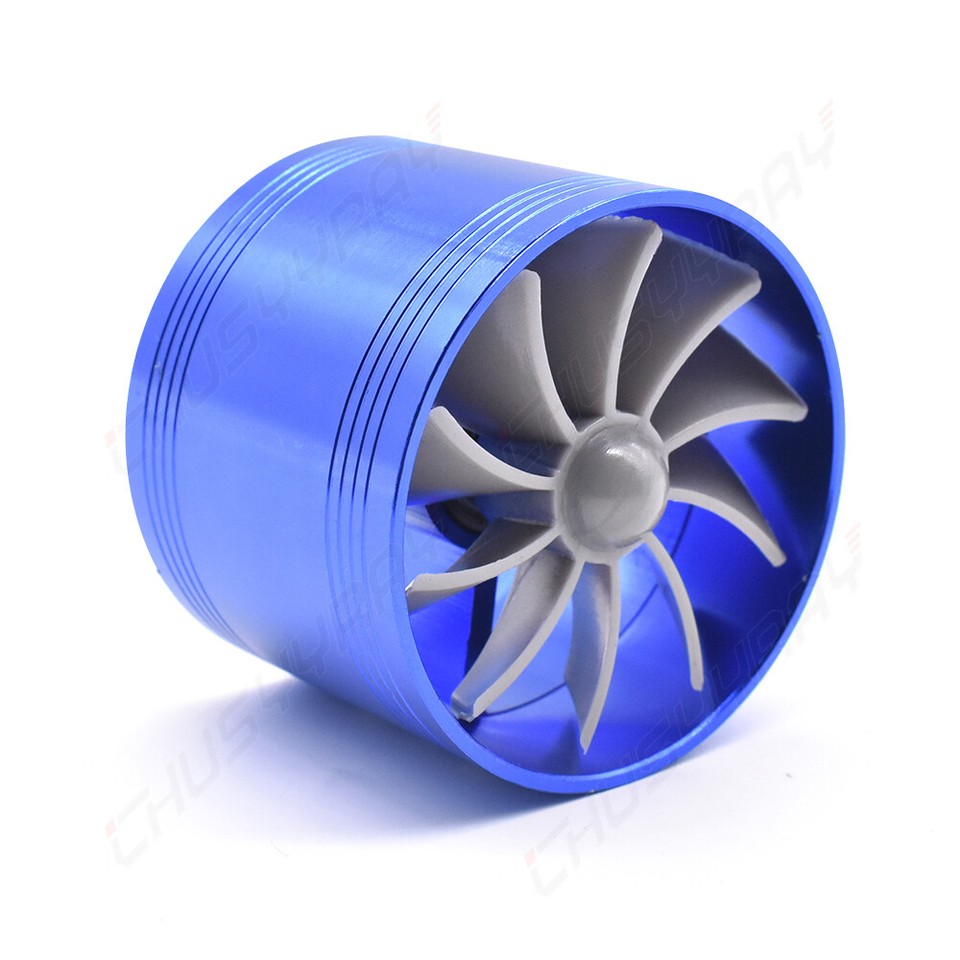 Car Air Intake Fan Supercharger Engine Enhancer Turbo Gas Fuel Vortex ...