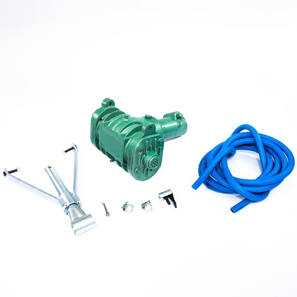 TRACTOR PTO AIR COMPRESSOR Twin Cylinder With Hose Pipe Field On Site ...