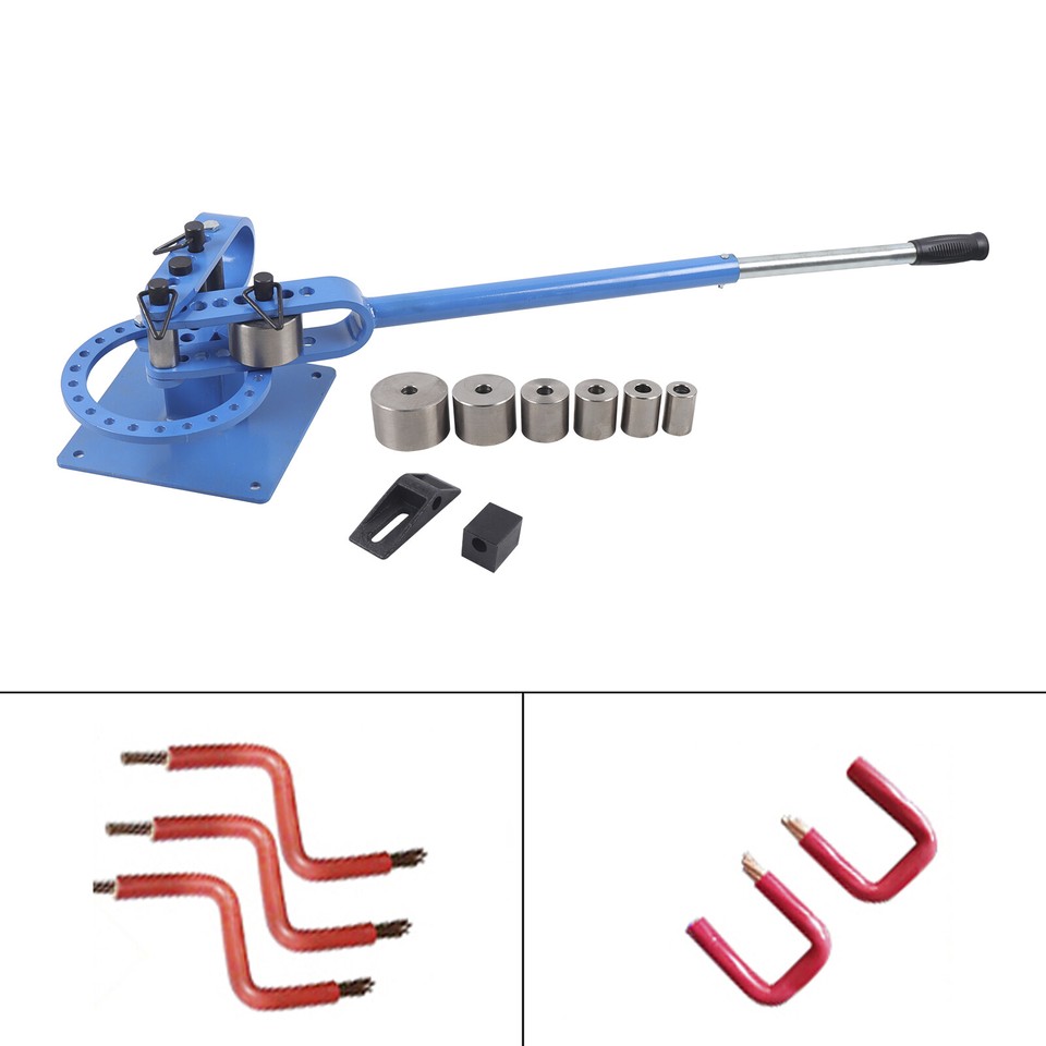 Pipe Bender Manual Bench Bending Machine 5/8" Tube Bender Set 7 Dies 1 ...