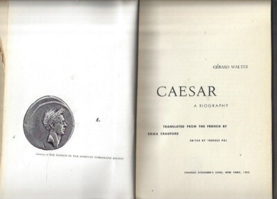CAESAR A Biography by Gerard Walter Translated From The French Hardcover 1952 | eBay
