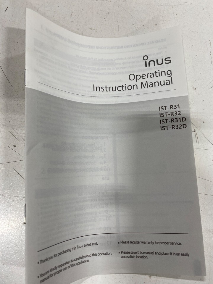 Inus Home USA R32 Elongated Bidet White | eBay