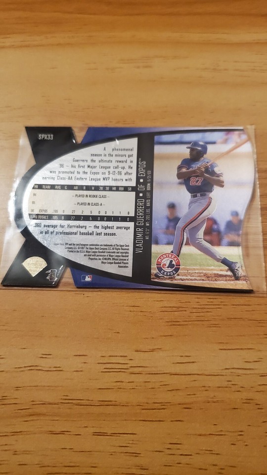 1997 SPx #SPX33 Vladimir Guerrero Die Cut Montreal Expos | eBay