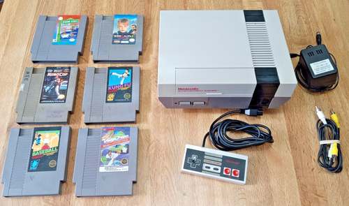 Nintendo NES Console System Bundle (Tested Working) with With Six Games ...