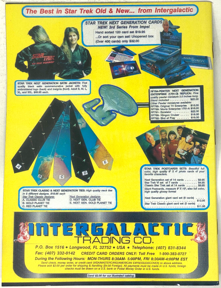 Star Trek: The Next Generation Magazine # 20 - September 1992 | eBay