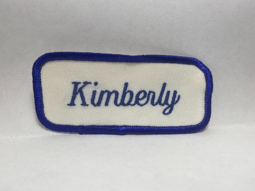 KIMBERLY USED EMBROIDERED VINTAGE SEW ON NAME PATCH TAGS ASSORTED ...
