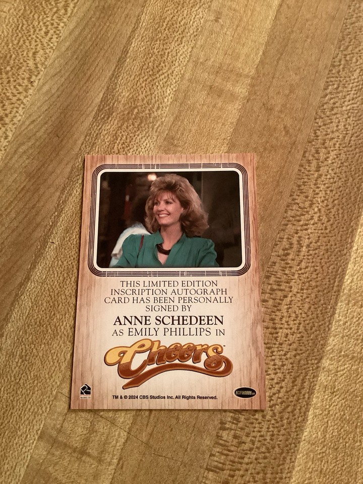 2024 RITTENHOUSE CHEERS ANNE SCHEDEEN AS EMILY PHILLIPS INSCRIPTION AUTOGRAPH | eBay