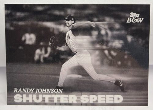 Randy Johnson 2023 Topps Noir & Blanc Obturateur Vitesse # SS9 Sp ...