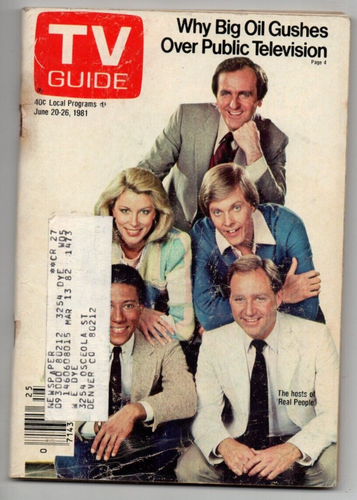 TV Guide Mag June 20 1981 John Barbour Taylor Miller All My Children ...