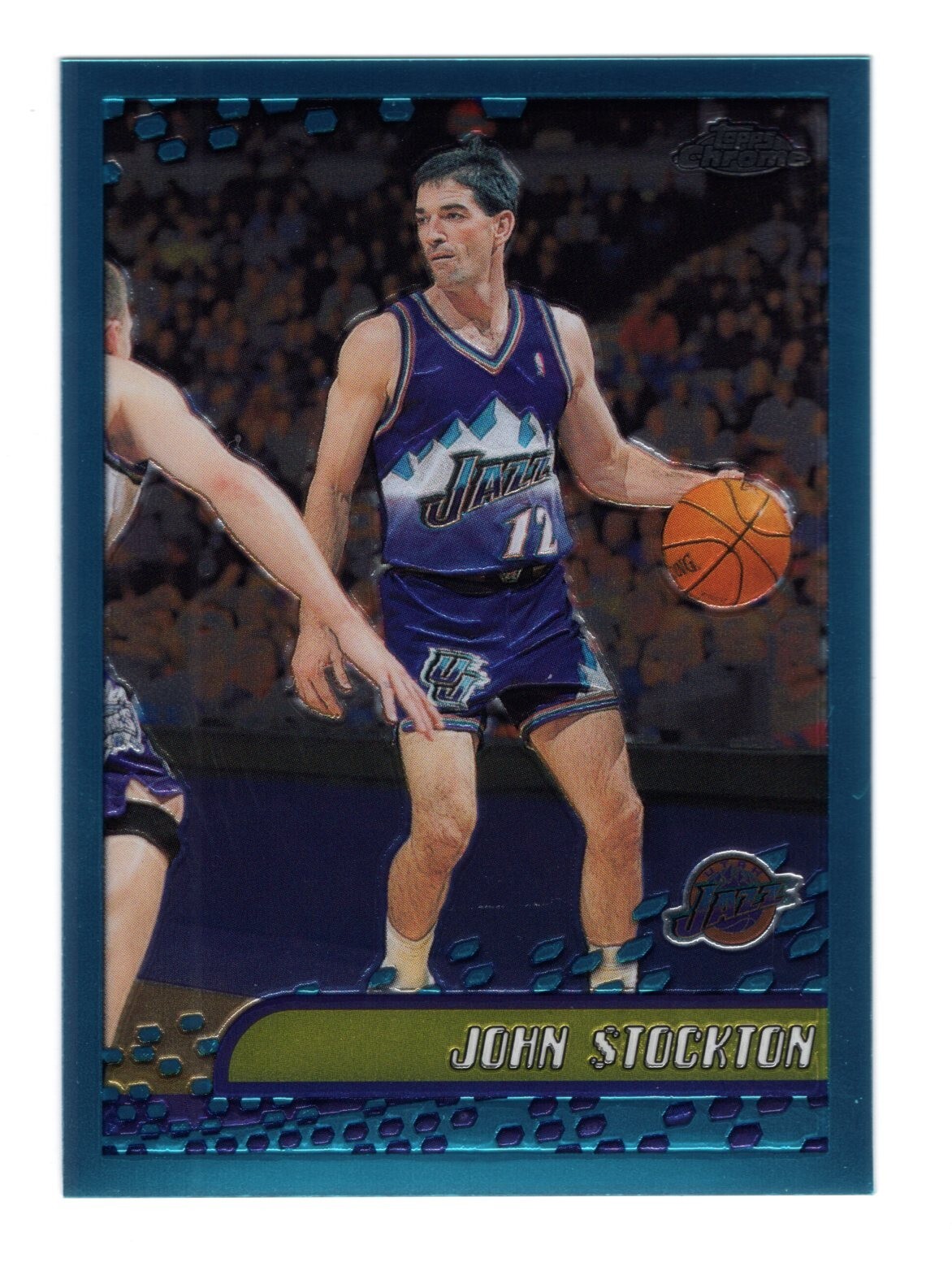 2001-02 TOPPS CHROME JOHN STOCKTON CARD #115 **NM-MT** UTAH JAZZ | eBay