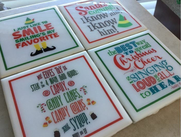 Christmas Coasters / Elf quotes / movie quotes Coaster / Christmas ...