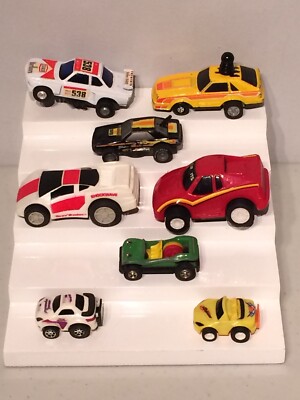 Vintage 1980s Friction Toy 8 Car Lot Five Winders Shift Kickers Penny ...