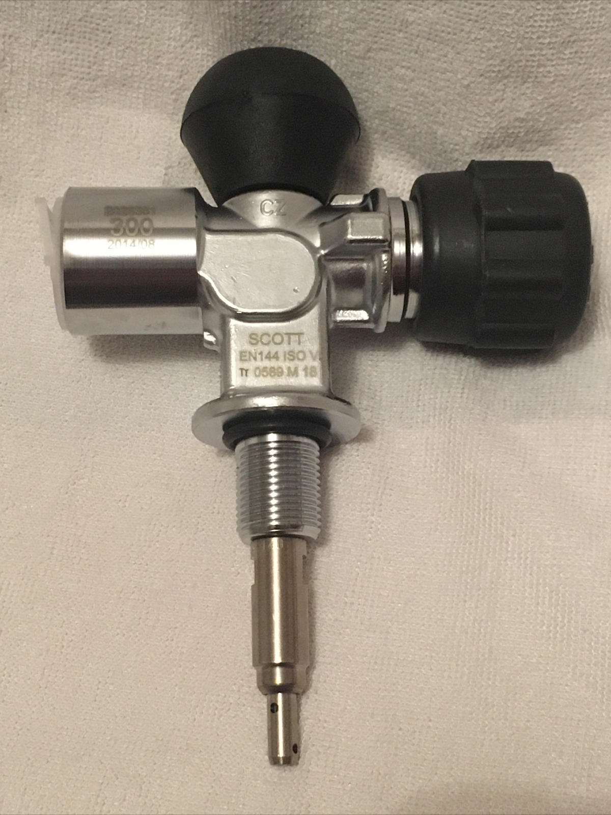 Scott Safety Cylinder Valve EDBA With EFV 300 Bar Compressed Airline ...