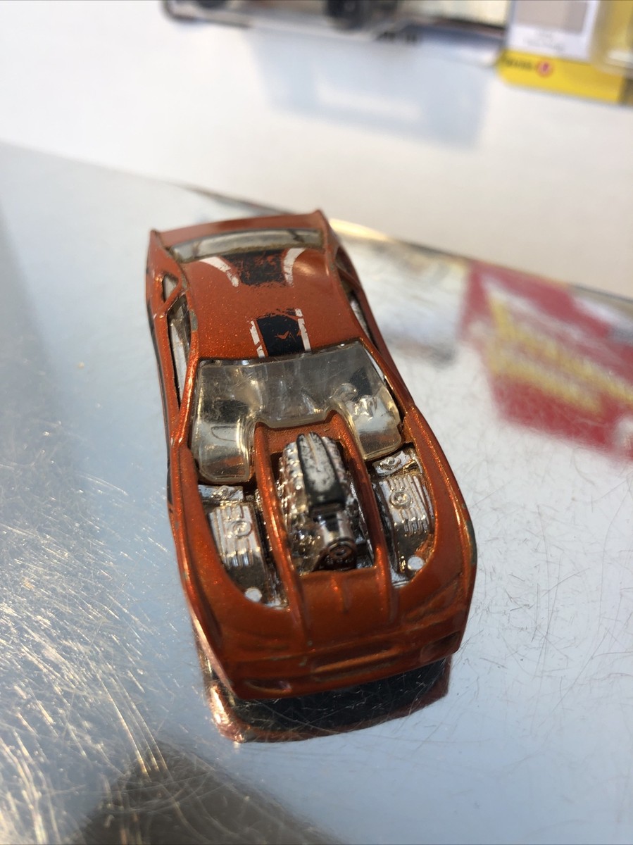 Vintage 2001 Hot Wheels Overbored 454 Orange Malaysia 1:64 Vintage 2001 Hot Wheels Overbored 454 Orange Malaysia 1:64