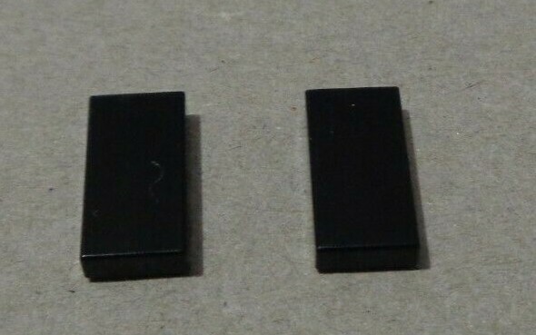 LEGO 306926 - 3069 1x2 Plate Smooth Flat Black Tile X2 for sale online ...