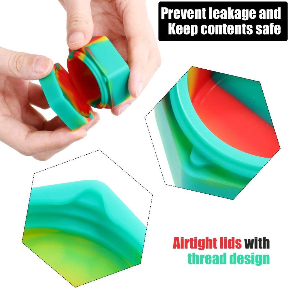 Silicone Hexagon Silicone Container Silicone Honeybee Jars Silicone ...