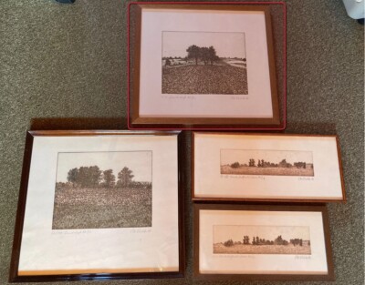 Peter Redeker Grafik aus 1978, Landschaft 78 IIIa, signiert, guter ...