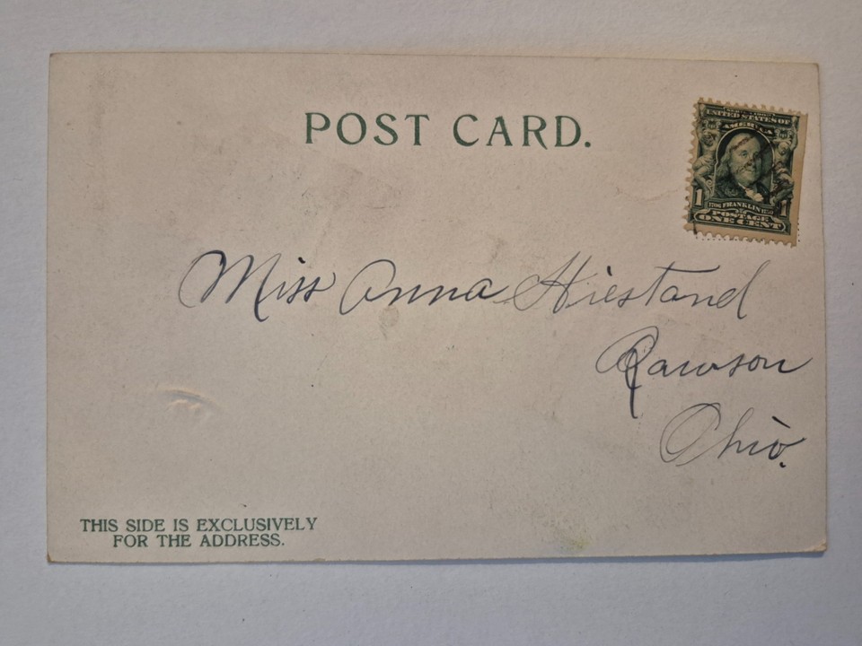 Vintage Postcard Eaton Indiana Glitter Floral AA112 | eBay