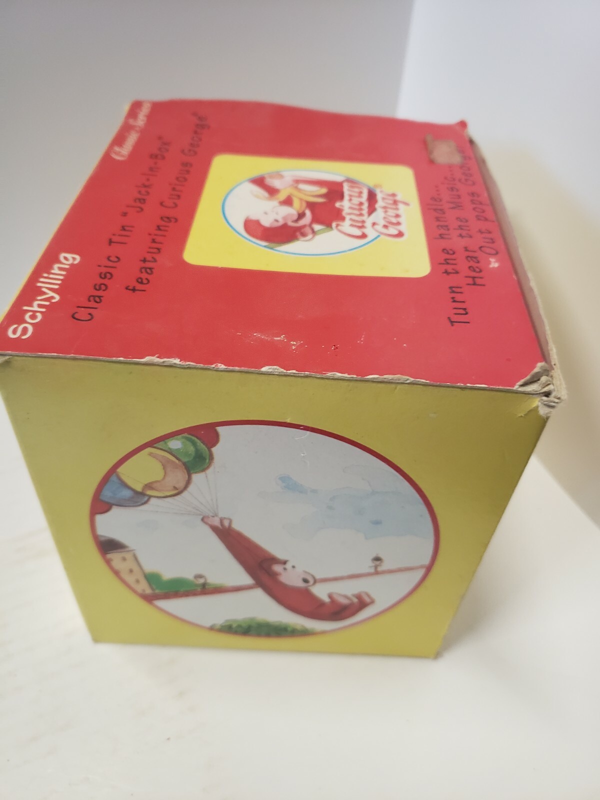 Curious George Jack-in-the-Box in Box 1995 Schylling Rare Green read ad ...
