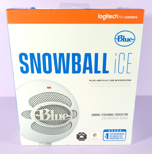 Logitech Blue Snowball iCE Plug And Play USB Microphone Content Creator ...
