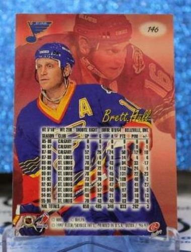BRETT HULL # 146 FLEER ULTRA 1996-97 ST. LOUIS BLUES NHL HOCKEY TRADING ...