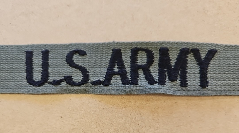 US Army Military Patch Sew on Name Green BDU Uniform Vietnam Era | eBay