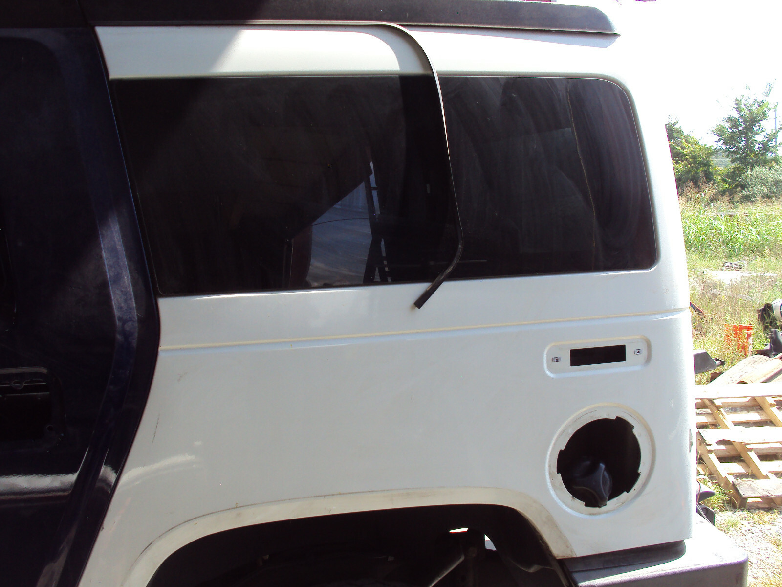 HUMMER H2 SUV LEFT REAR QUARTER PANEL CUT 03-09 H2 HUMMER DRIVERS 1/4 ...