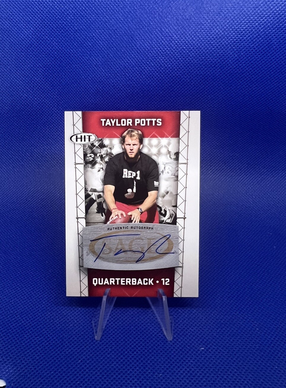 Taylor Potts 2011 SAGE HIT RC AUTO Red Rookie #A26 Texas Tech Red ...