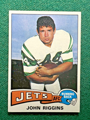 1975 Topps Football John Riggins New York Jets HOF #313 Sharp Card! | eBay
