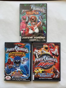 Power Rangers DVDs. (Lot Of 3) SPD, Operation Overdrive, and RPM | eBay