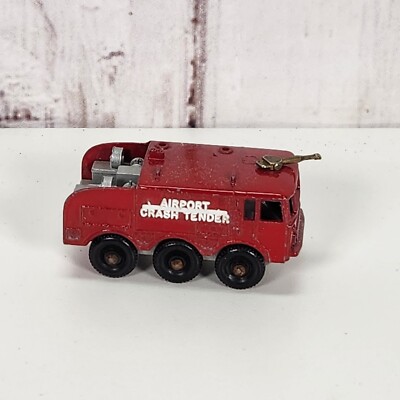 Vintage Lesney Matchbox Airport Foamite Crash Tender #63 Diecast Fire ...