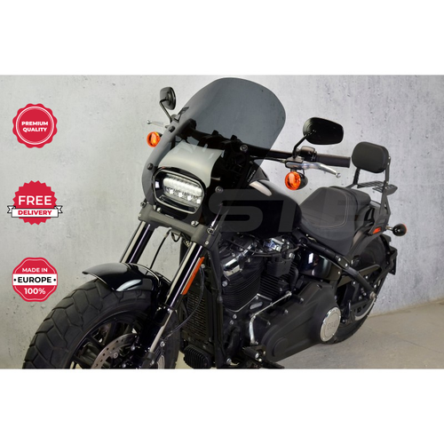 Harley Davidson Softail Fat Bob 114 Motorcycle Windshield (2018 - On ...