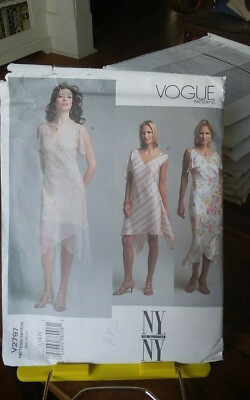 Oop Vogue NY Collection 2797 misses summer dress asymmetrical hem sz 12 ...