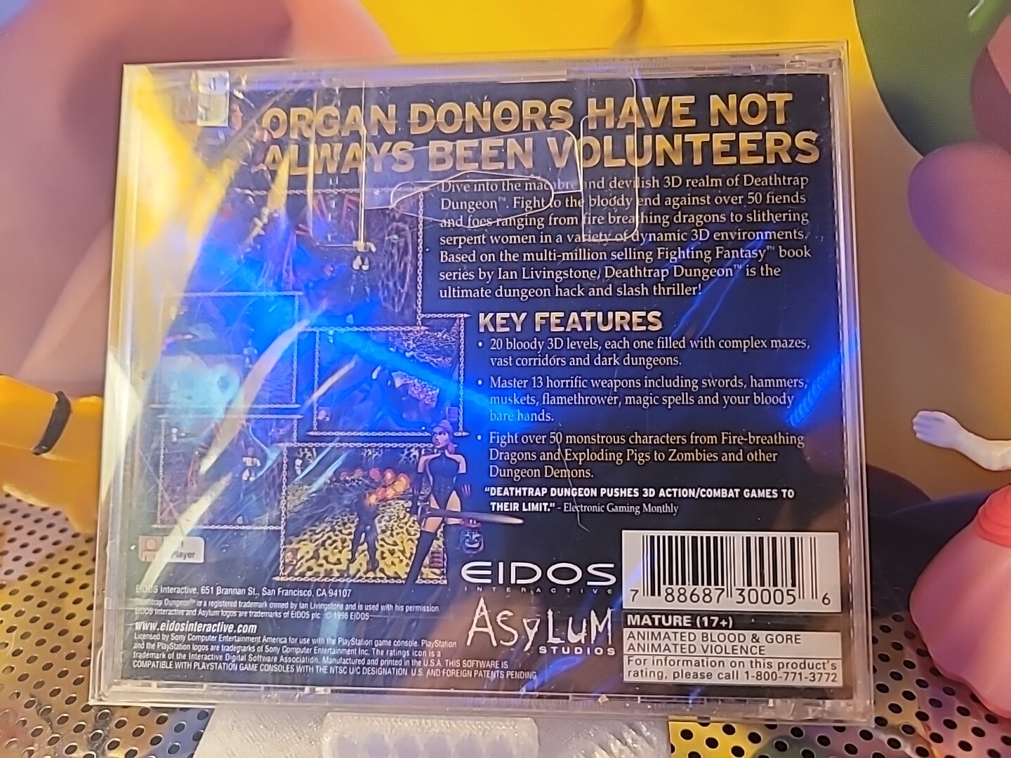 Deathtrap Dungeon (Sony PlayStation 1, 1998) for sale online | eBay