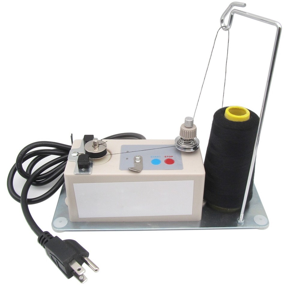 110V/220V Automatic Bobbin Winder&Thread Stand Fit 1/4"(6mm) Center ...