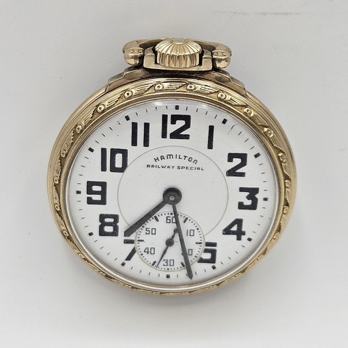 1944 Hamilton 992B Railroad Pocket Watch – 16s, 21J, Lever-Set, 10K ...