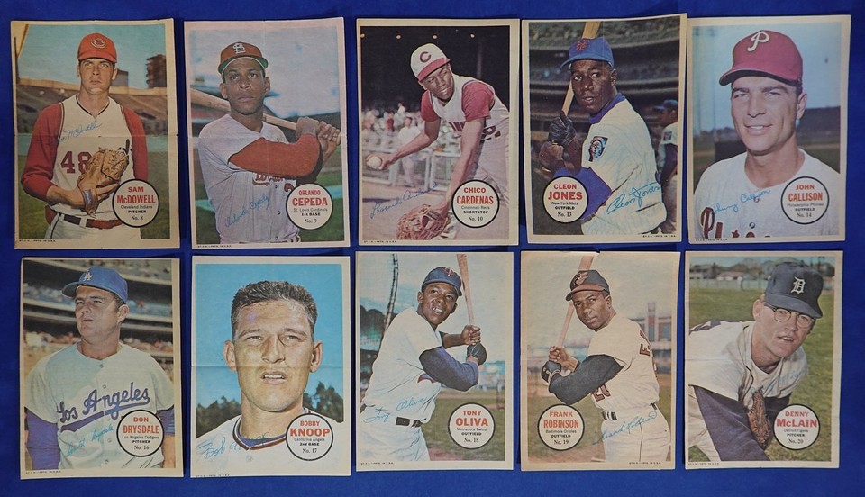 1967 TOPPS POSTERS BASEBALL COMPLETE SET W/4 EXTRAS *369387 | eBay