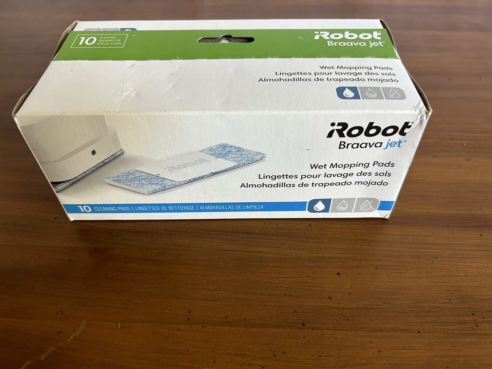 iRobot Braava Jet Wet Mopping Pads 10 Pack Count Cotton Mop Scrub Pads ...