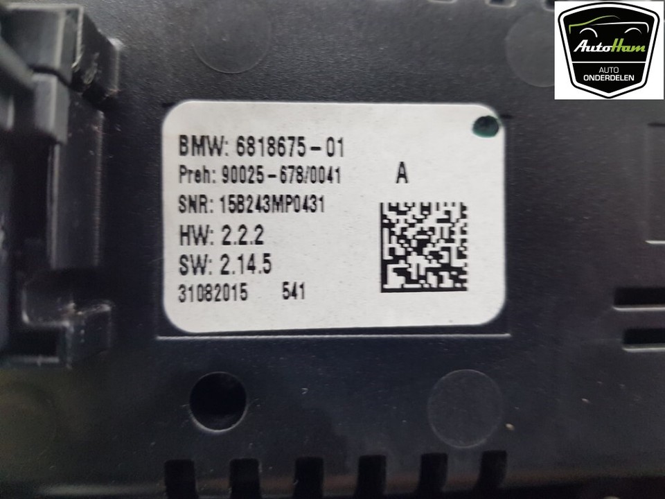 PANNELLO DI CONTROLLO RISCALDAMENTO BMW X5 (F15) 2015 64119388808 / ...