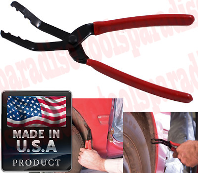AUTO BODY TRIM PANEL MOLDING RETAINING CLIP PIN REMOVAL PLIERS 3 JAW ...