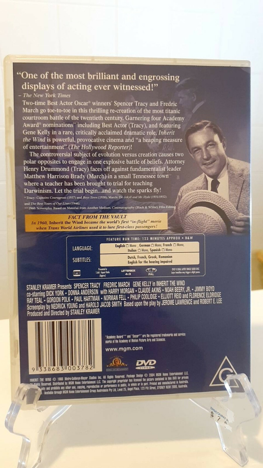 Inherit The Wind (DVD, 1960) Spencer Tracy. Next Day Post. A1 ...