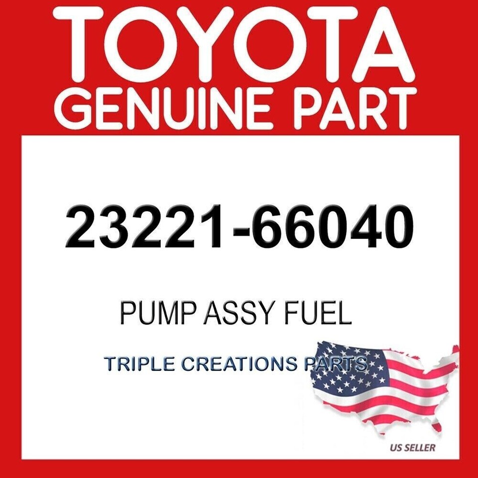 Toyota Genuine 2322166040 Pump Assy Fuel 23221-66040 OEM | eBay