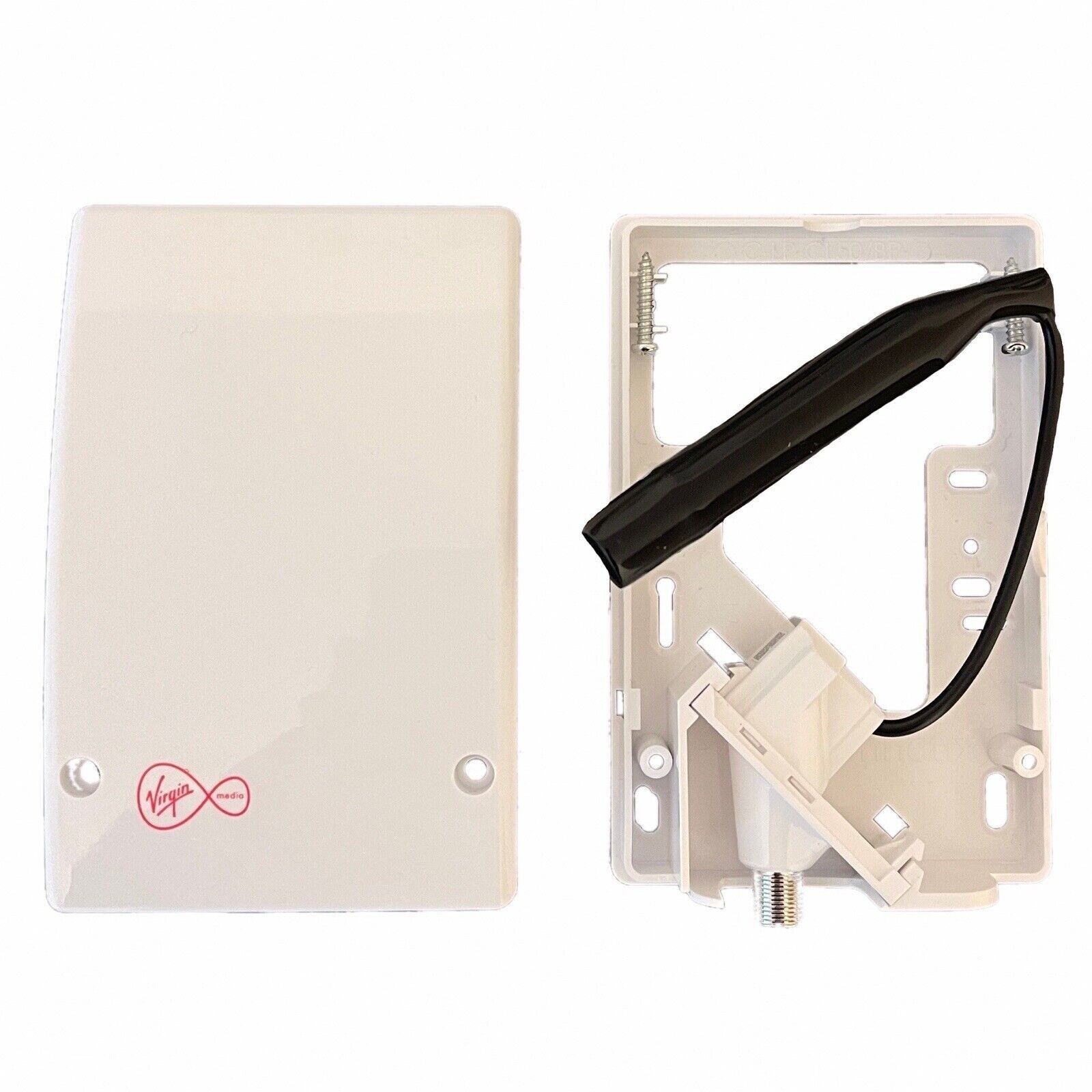 *NEW* Virgin Media internal white Wall Socket + Isolator for TV or ...